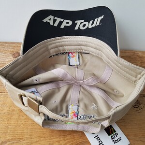 Vintage 90s ATP TOUR Pro Tennis Khaki Strapback Dad Hat Deadstock ...