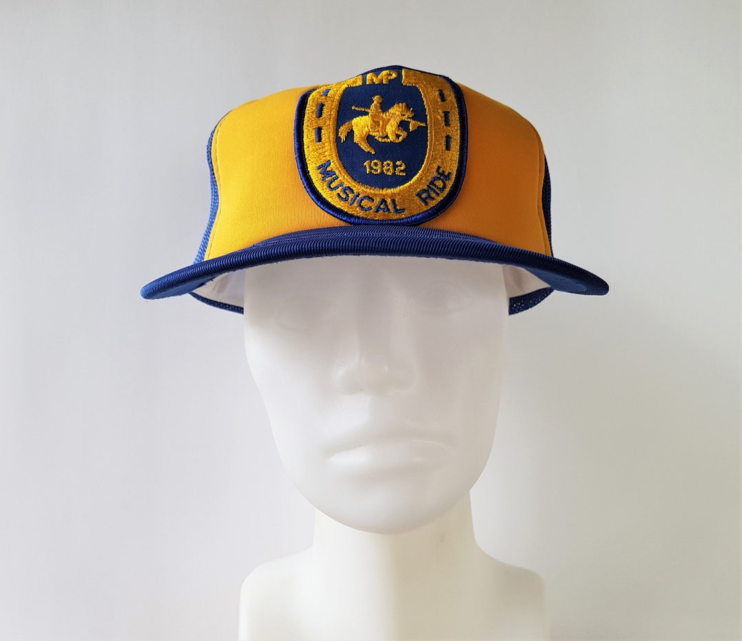 Vintage 80s RCMP 1982 MUSICAL RIDE Trucker Hat Royal Canadian Mounted ...