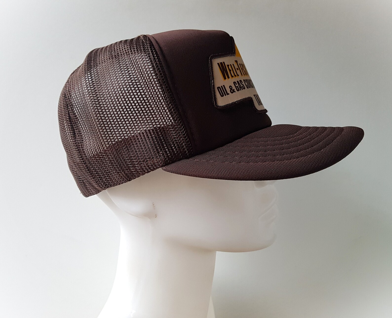 Vintage 80s WELL-TECH Oil & Gas Construction Trucker Hat - Taber ...