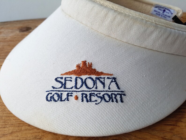 Vintage SEDONA Golf Resort Sun Visor Hat - Made in USA by Imperial ...