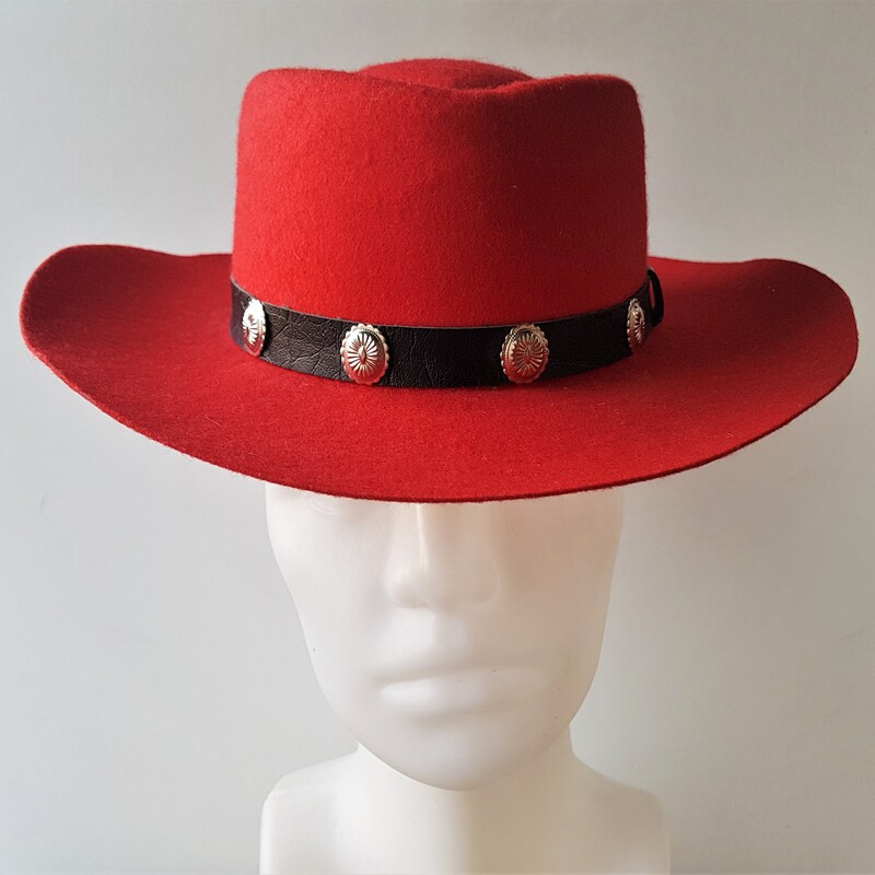 Red Felt Hat - Etsy