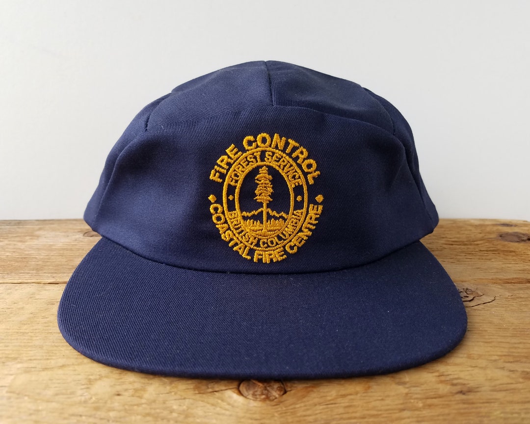 Vintage FIRE CONTROL Team Coastal Fire Center Crew Hat Forest Service ...