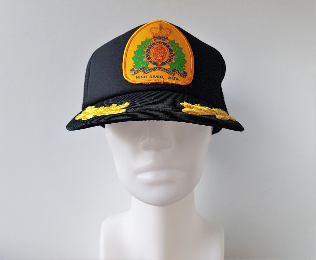 Vintage 80s RCMP High River Alberta Trucker Hat Royal Canadian Mounted ...