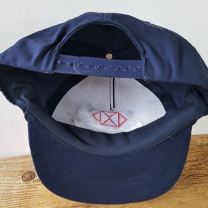Vintage Hongkong Bank of Canada Navy Blue Rope Snapback Hat - Pre HSBC ...