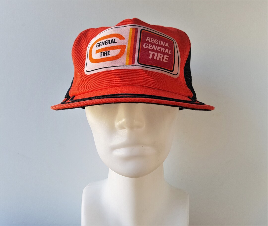Vintage 1970s 80s GENERAL TIRE Regina Trucker Hat K-brand Canada ...