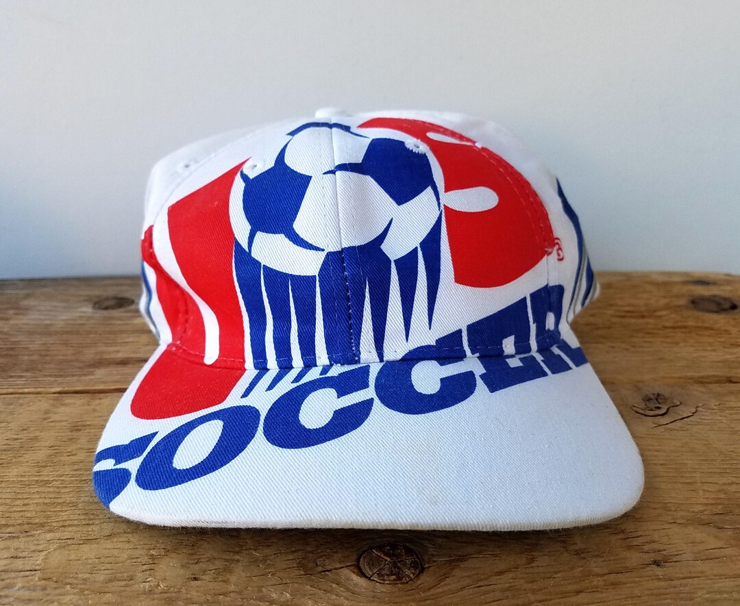Vintage 90s US Soccer 1991 Snapback Hat Big Logo Official Licensed 1991 ...