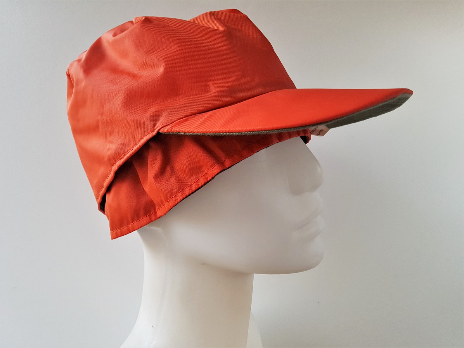 Vintage All Weather Orange Hunting Ear Flap Trapper Hat Size - Etsy