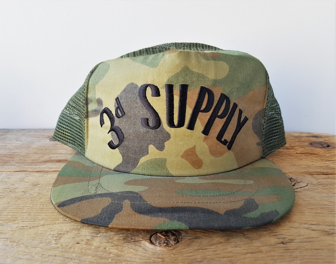 Vintage US Marine Corps 3d SUPPLY Battalion Camouflage Trucker Hat ...