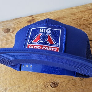 Vintage 80s Big A AUTO PARTS Trucker Hat K-products Made in USA Mesh ...