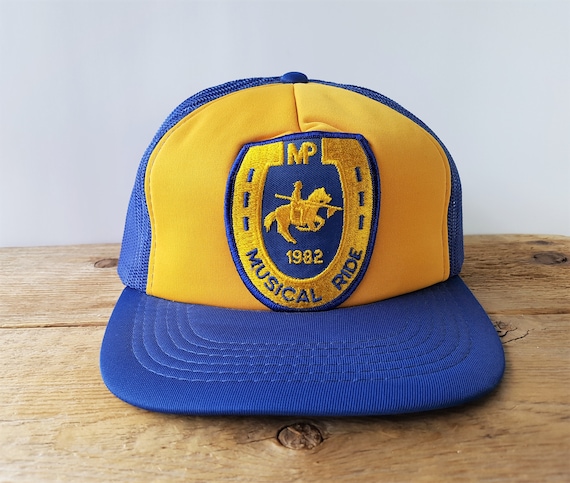 Vintage 80s RCMP 1982 MUSICAL RIDE Trucker Hat Royal … - Gem
