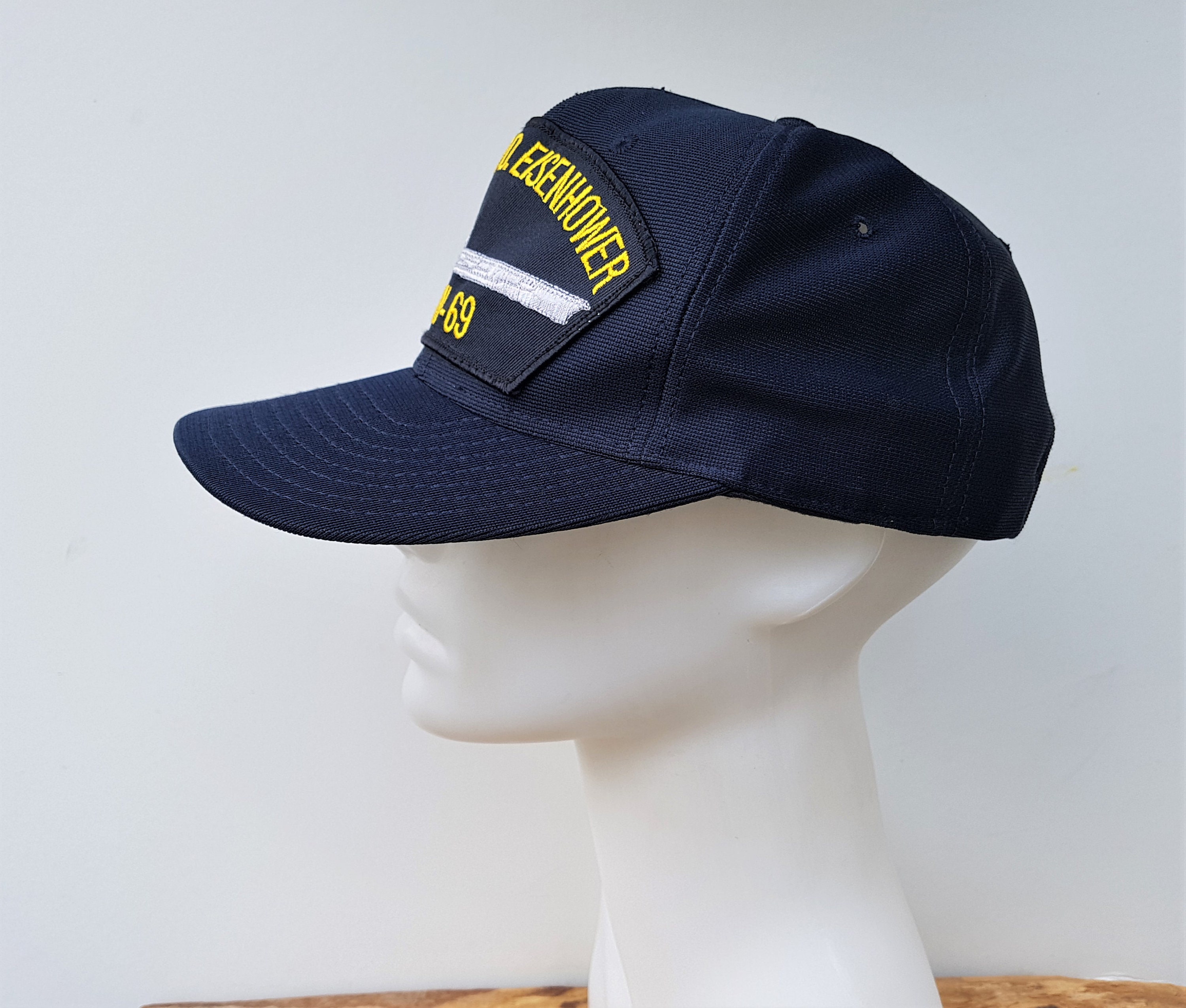 Vintage USS Dwight D. Eisenhower Cvn 69 Snapback Hat Made in USA Ajd ...