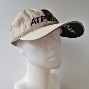 Vintage 90s ATP TOUR Pro Tennis Khaki Strapback Dad Hat Deadstock ...