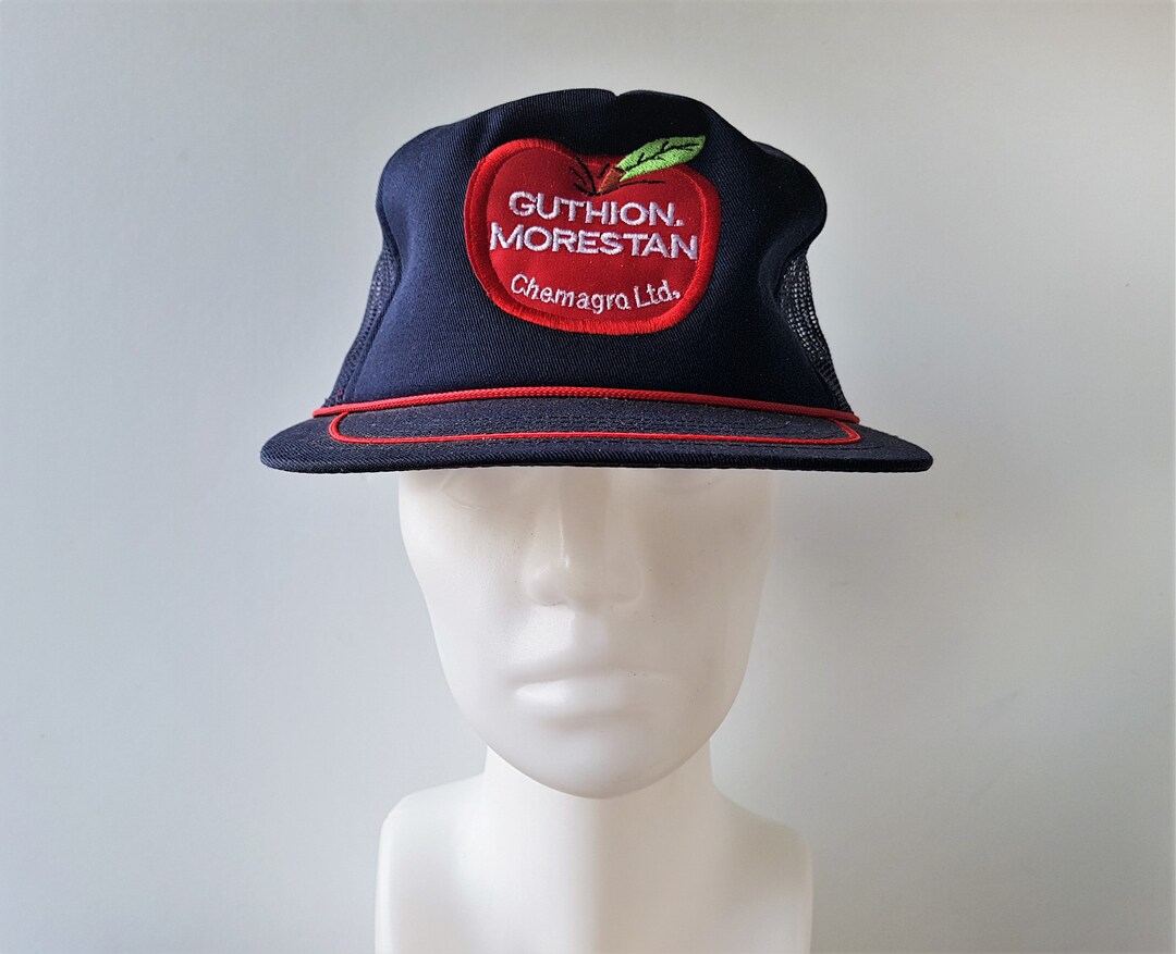 Vintage 80s GUTHION MORESTAN Chemagro Ltd Mesh Trucker Hat Fruit Pest ...