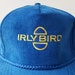 Vintage 80s IRLY BIRD Building Supplies Blue Corduroy Snapback Hat ...