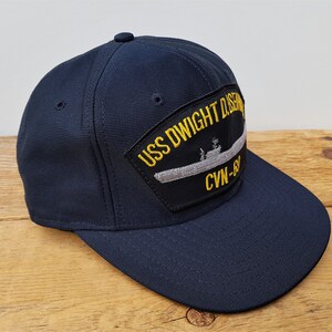Vintage USS Dwight D. Eisenhower Cvn 69 Snapback Hat Made in USA Ajd ...