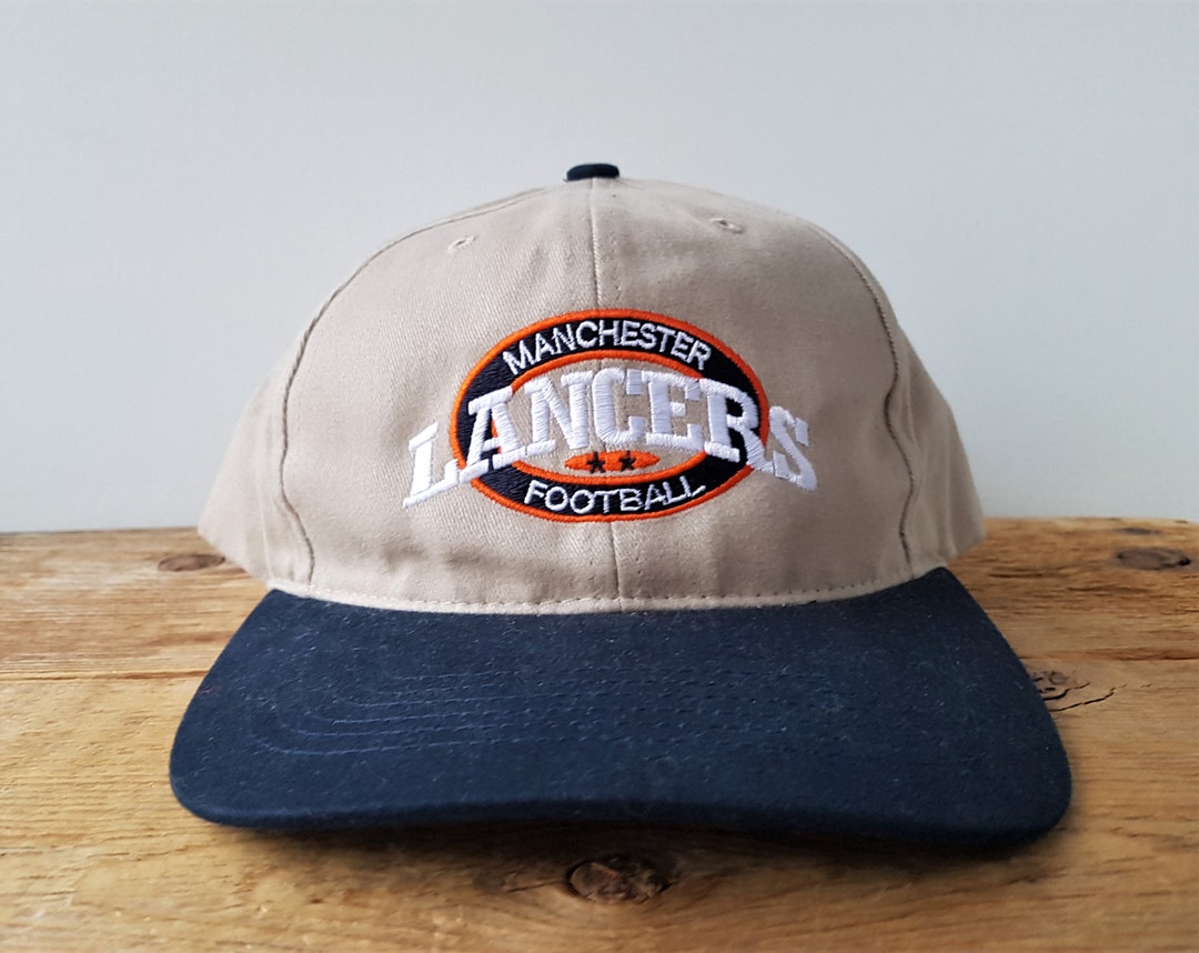 Vintage 90s MANCHESTER LANCERS FOOTBALL Strapback Hat Original High ...