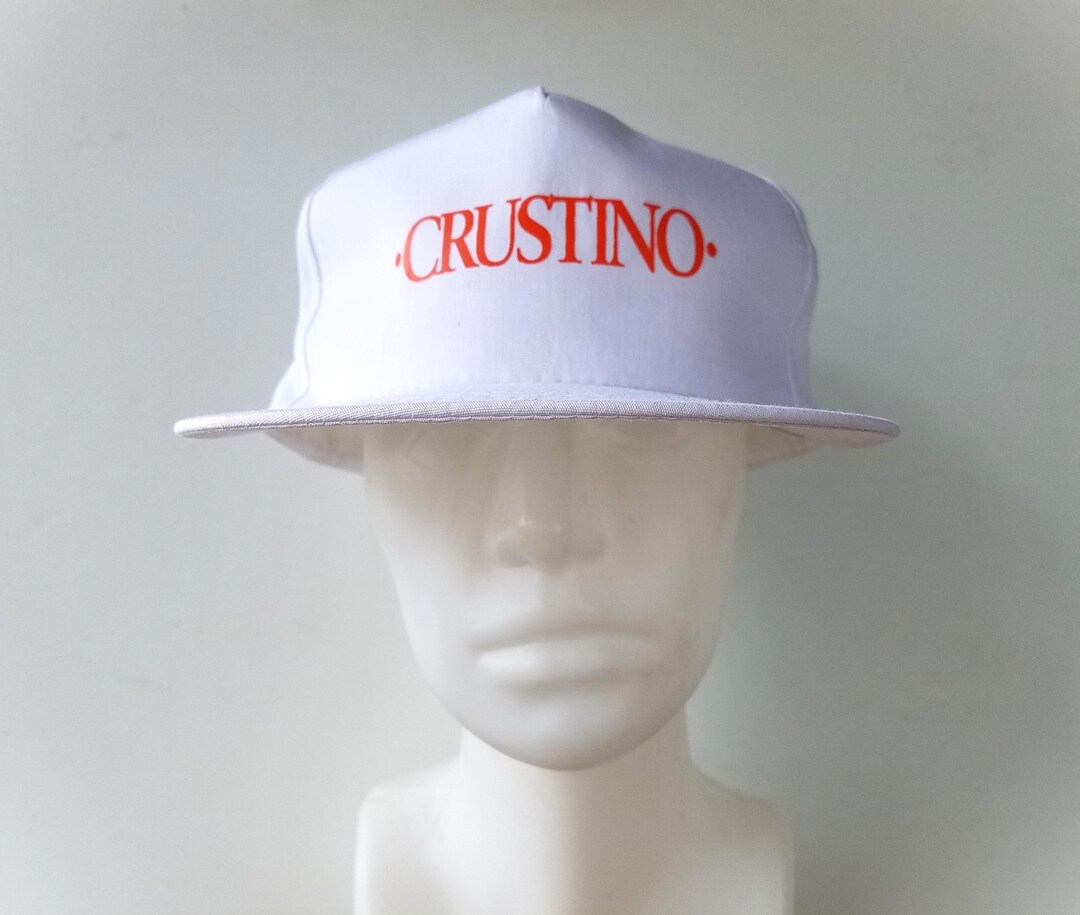 Vintage 90s CRUSTINO Snapback Hat - Restaurant Food Related 1990s Brand ...