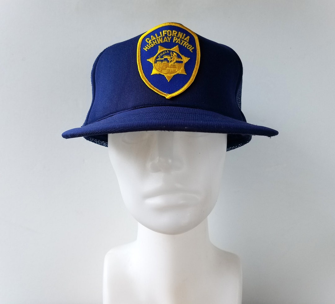 Vintage 80s California Highway Patrol CHP Original Trucker Hat - Navy ...