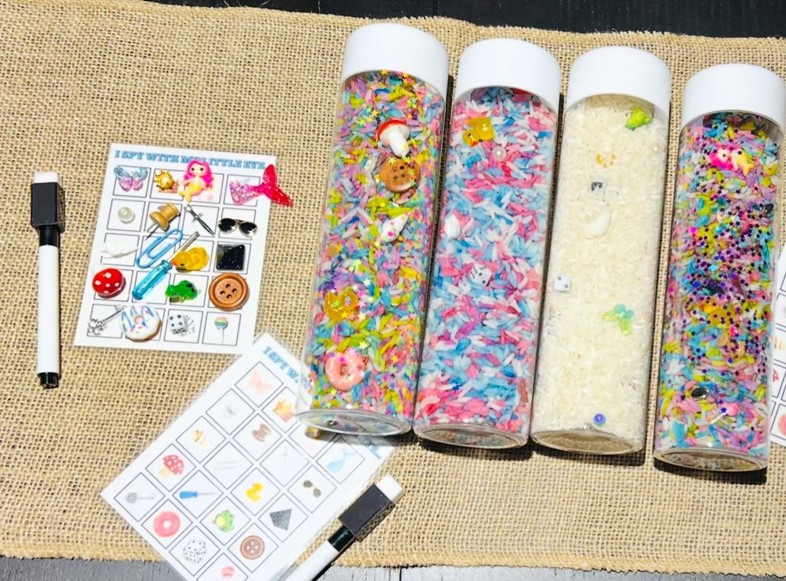 I Spy Jars Autistic Sensory Gift for Sensory Play Birthday Party Favors ...