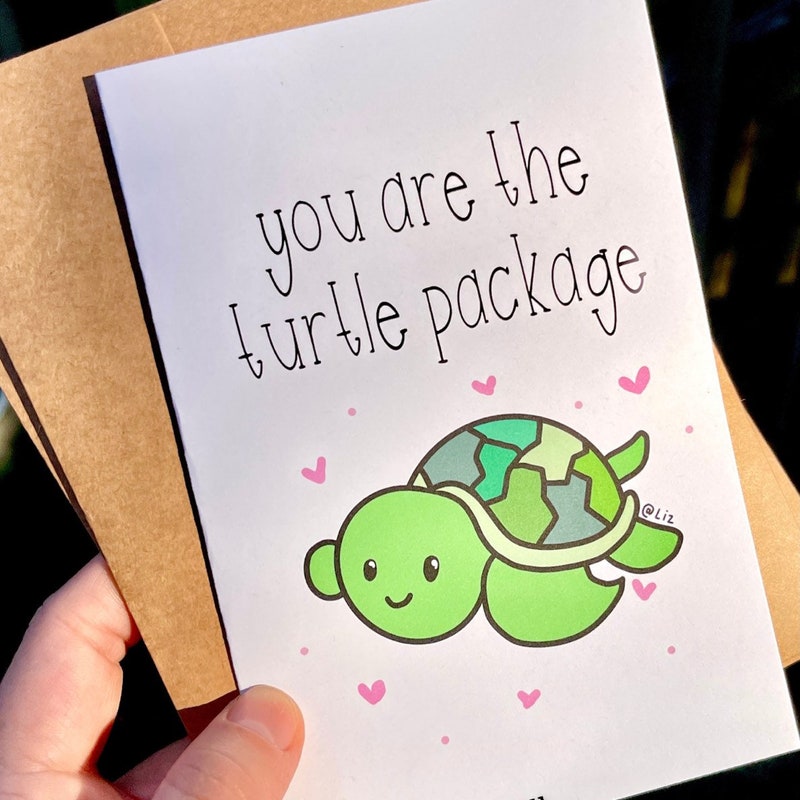 Turtle Card - Etsy