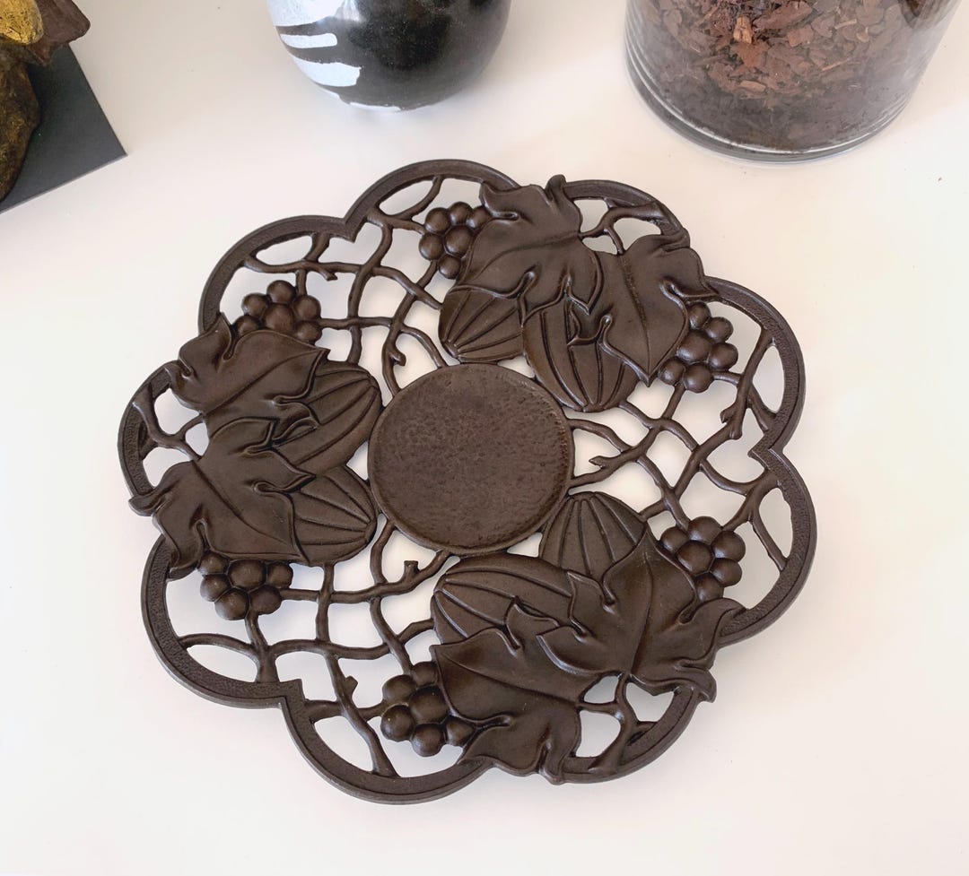 Cast Iron German Filigree Plate Panel by Lauchhammer Foundry Ornate ...
