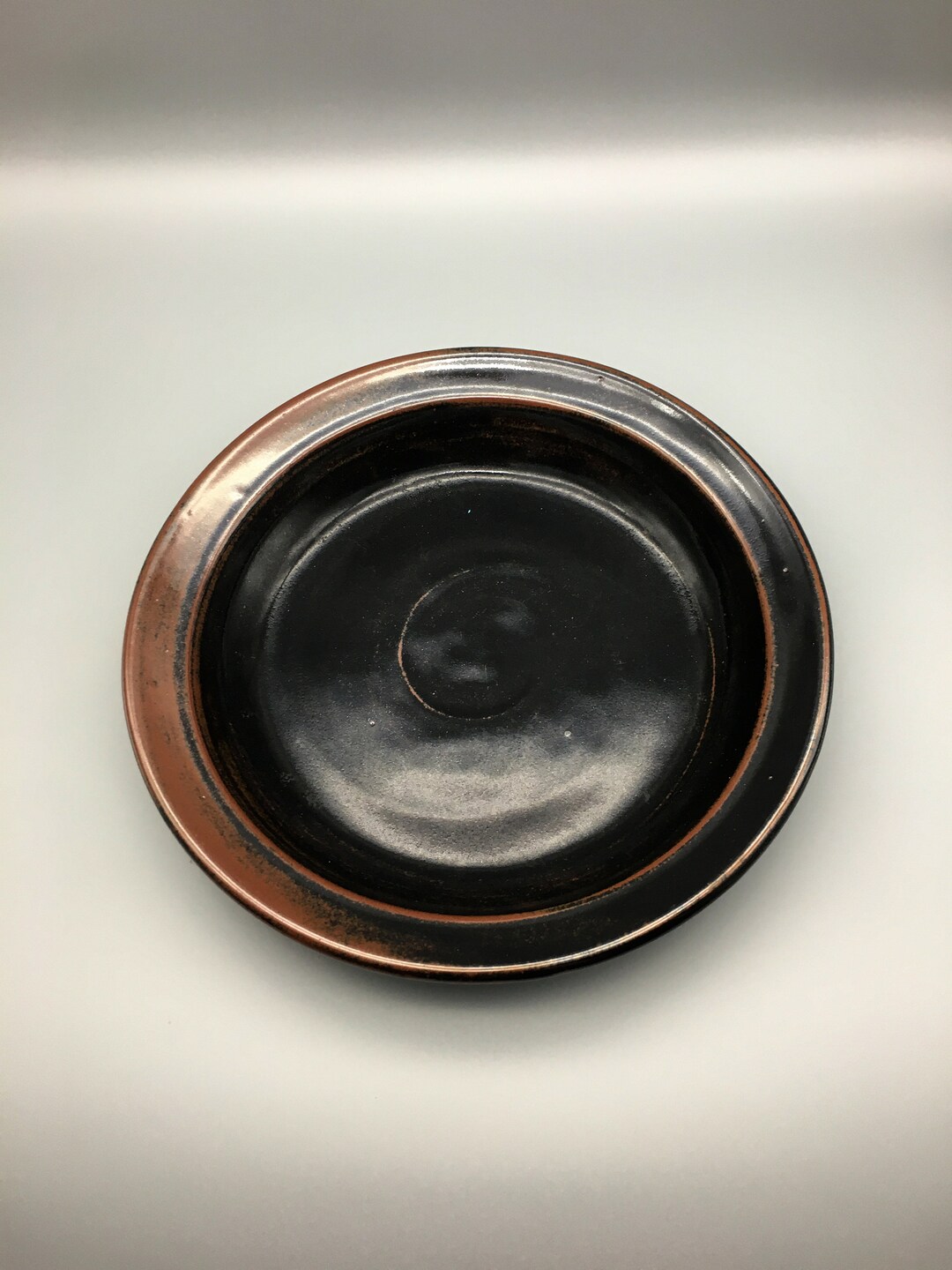 Studio Pottery Plate/charger Stoneware Iron Glazed by Potter Isabel K-J ...