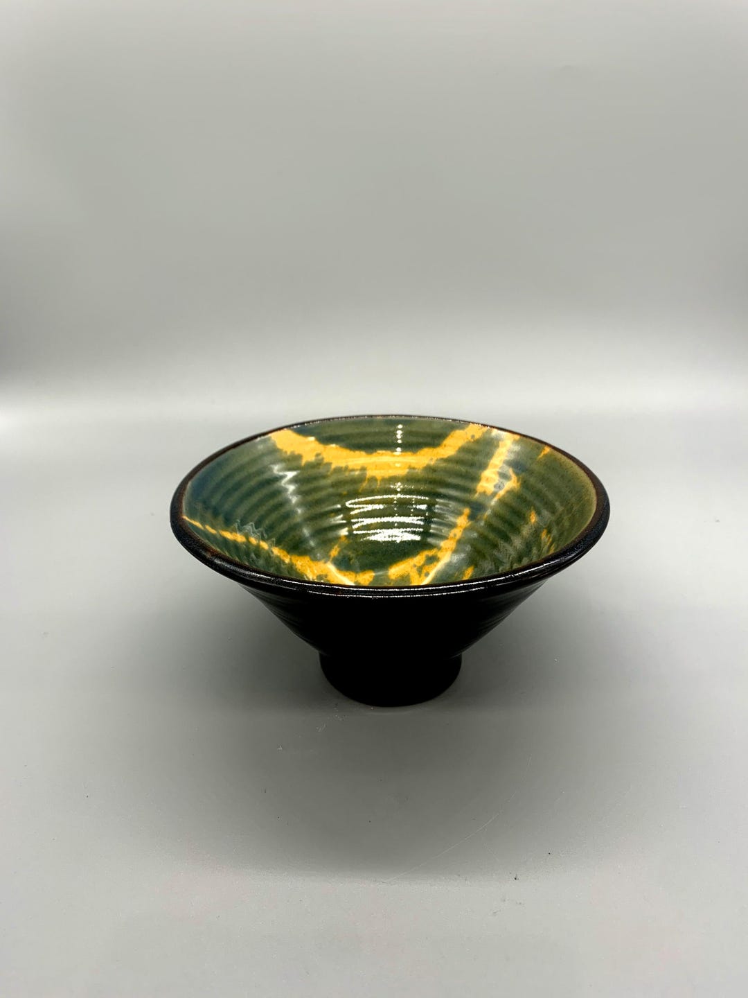 Japanese Rice Bowl Studio Pottery Rice Bowl Abstract Rice Bowl Studio ...