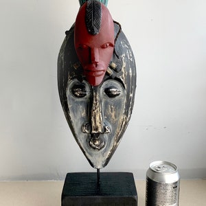 Vintage, African, Traditional, Carved, Wooden, Double-headed ...