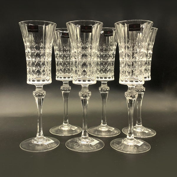 Crystal Champagne Flutes - Etsy