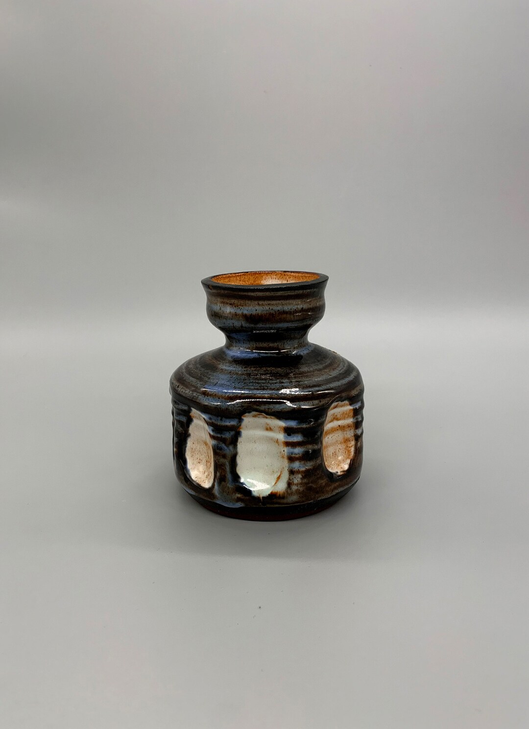 Vintage Llangollen Pottery Studio Pottery Posy Vase Modernist Mid ...