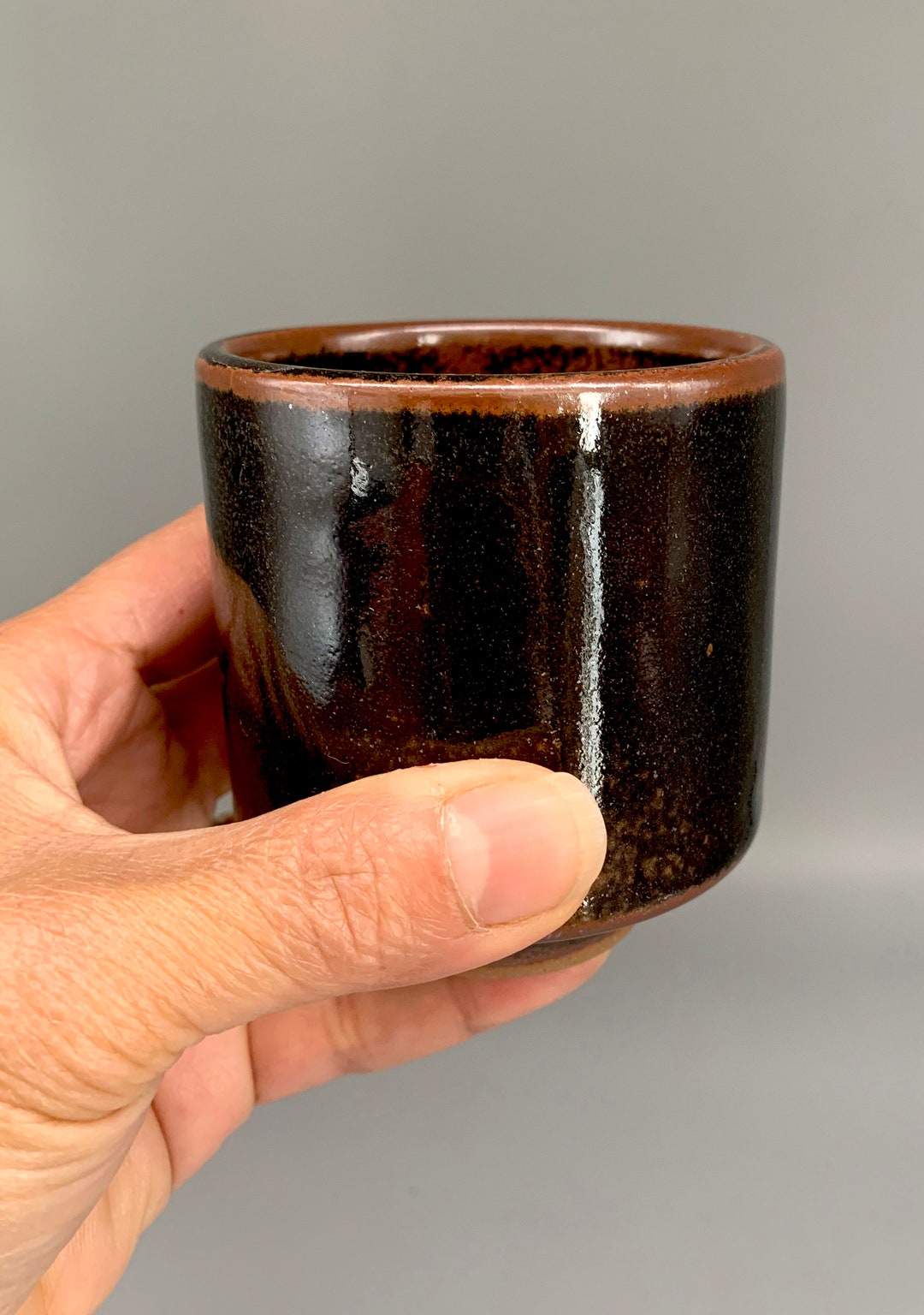 Taizé Vintage, French Studio Pottery, Stoneware Yunomi, Sake Cup, Macha ...