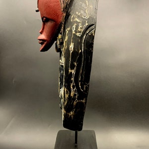 Vintage, African, Traditional, Carved, Wooden, Double-headed ...