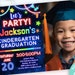 Kindergarten Graduation Invitation Editable Template | Rainbow Glow End ...