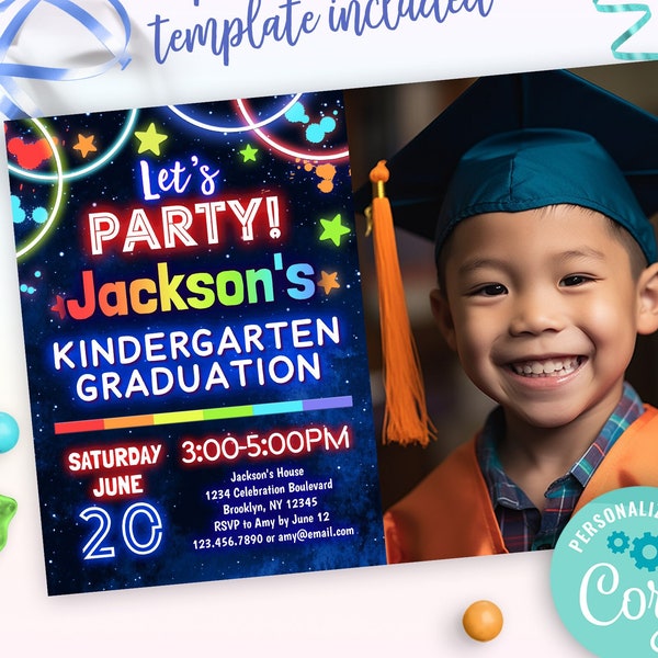 Kindergarten Invite - Etsy