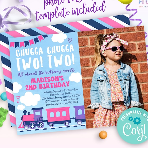 Pink Train Party - Etsy