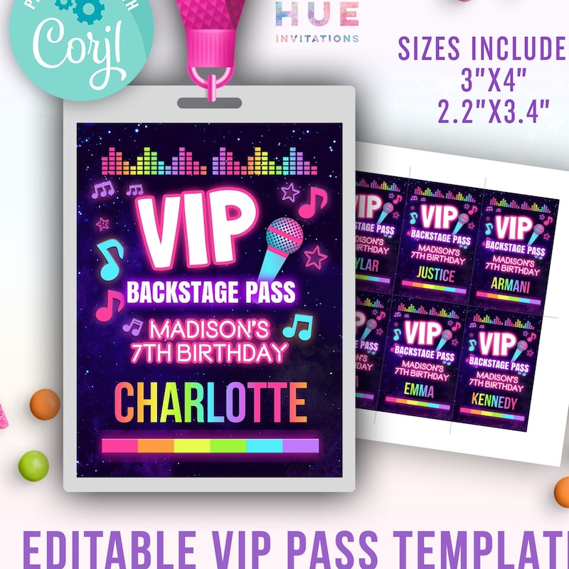Backstage Passes - Etsy