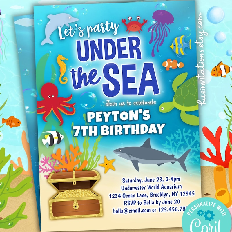 Aquarium Birthday - Etsy