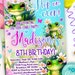 Cute Frogs Birthday Party Invitation for Girls | Frog Pond Theme ...