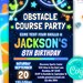 Obstacle Course Birthday Party Invitation Editable (Download Now) - Etsy