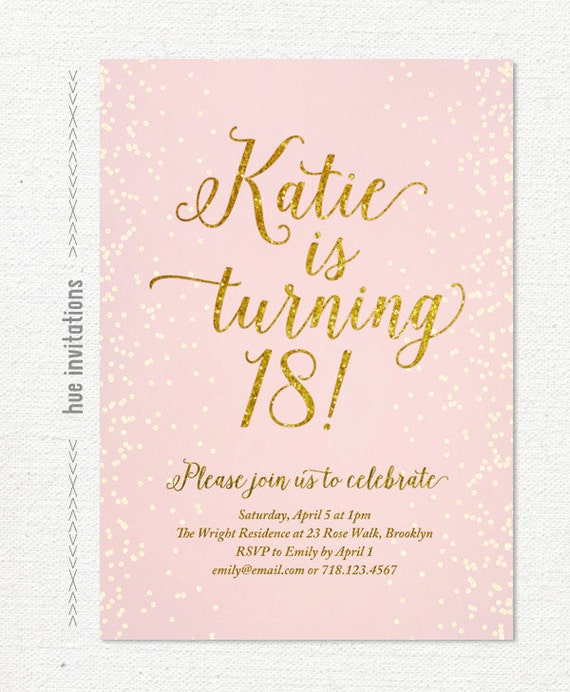 Party Invitations 18Th Bday Invitations