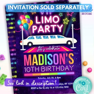 White Limo Party VIP Pass Printable Template for Lanyards | Girls VIP ...