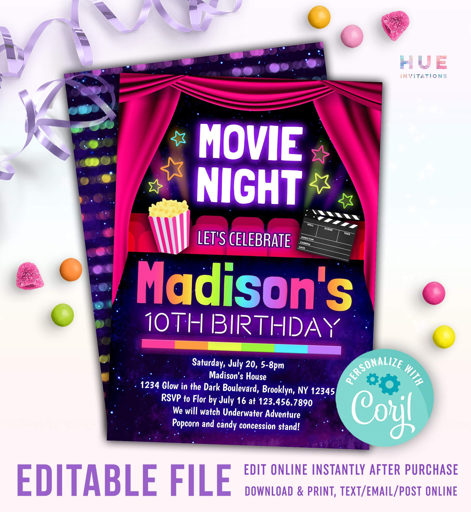 Girls Night Invitations