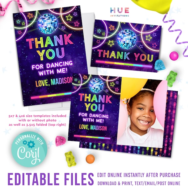 Dance Thank You Cards - Etsy