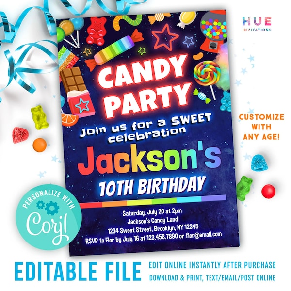 Candy Theme Party - Etsy