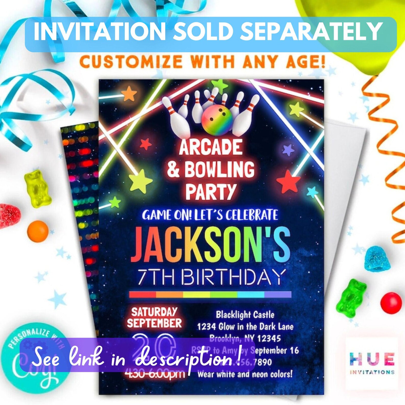 Boys Arcade Party VIP Pass Printable Template for Lanyards | Game on ...