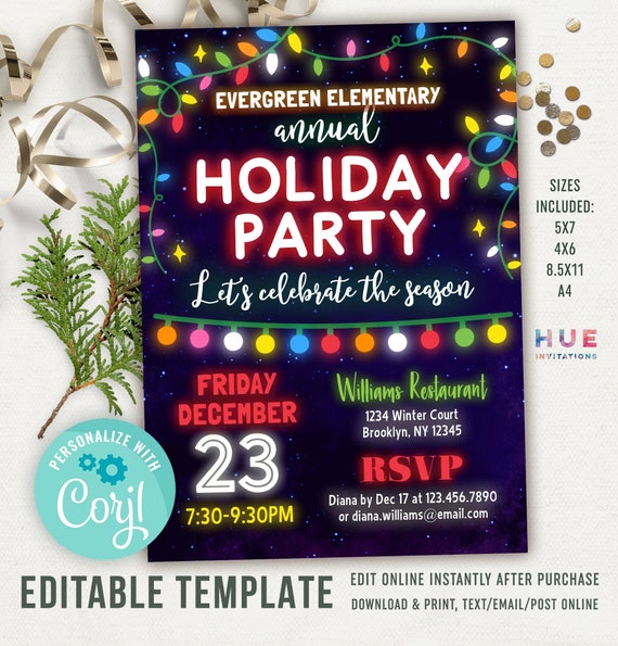 School Get Together Invitation