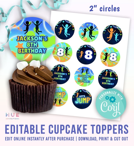 Printable Boy Birthday Cupcake Template National Park Cupcake Toppers