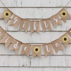 Sunflower Burlap Banner, Sunflower Bridal Shower Decor, Bride to Be ...