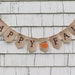 Happy Fall Burlap Banner, Fall Bunting, Fall Garland, Happy Fall ...