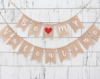 Be My Valentine Banner - Etsy